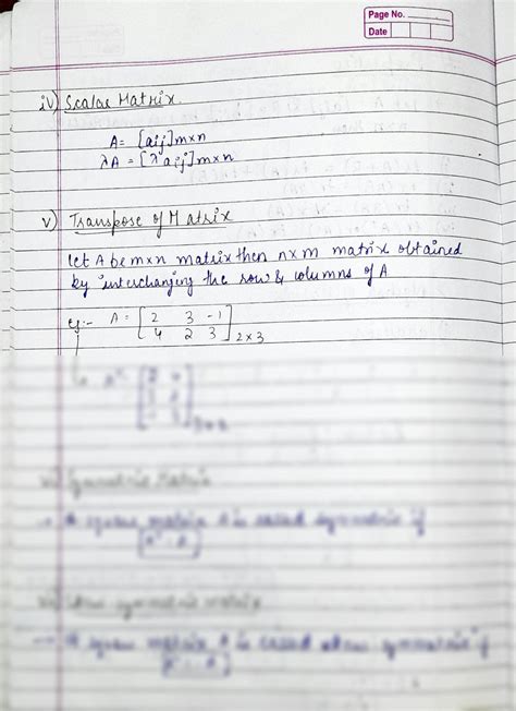 SOLUTION Ch Matrices Determinant Notes Studypool