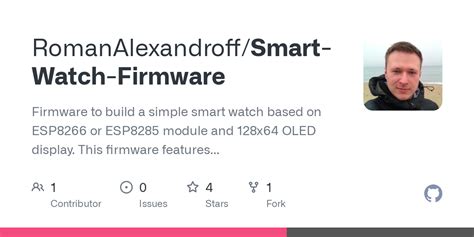 github romanalexandroff smart watch firmware firmware to build a