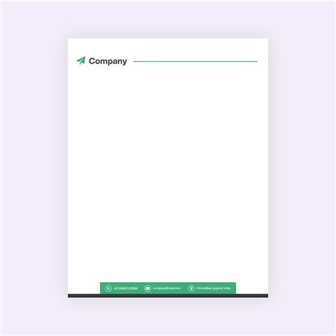 Premium Vector Corporate Letterhead Design Template