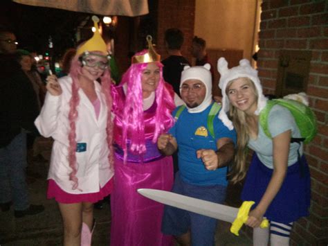 My Girlfriend And I As Finn And Pb Ran Into Pb And Fionna At The Bars