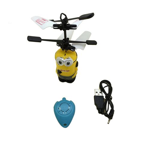 jual tokuniku flying minion boneka terbang minion sensor tangan di