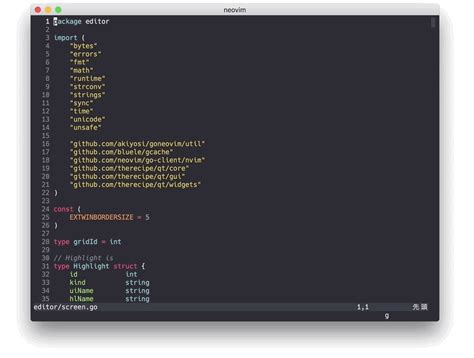 Github Akiyosi Goneovim A Gui Frontend For Neovim