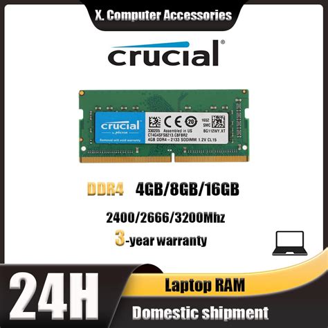 địa Phương Notebook Ram Ddr4 4gb 8gb 16gb Crucial Laptop Ram Ddr4 2400mhz 2666mhz Sodimm