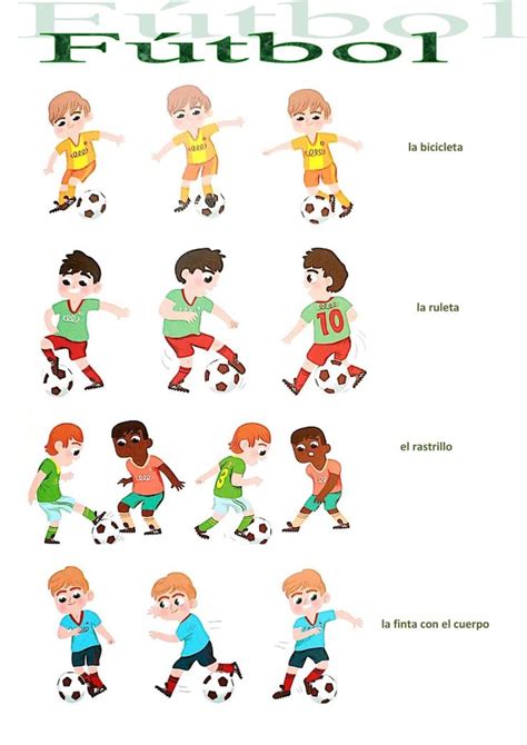 Fútbol Acciones Del Juego Worksheet