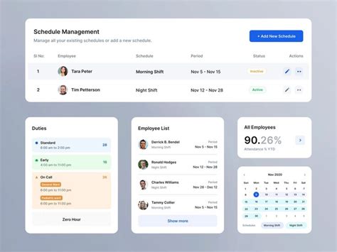 Employee Management App Components App Design Layout Employee Management Web Design