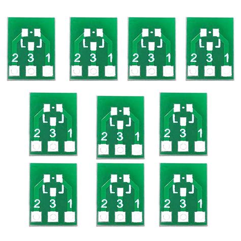 100pcs Sot23 Sot23 3 Turn Sip3 Double Side Smd To Dip Adapter Converter