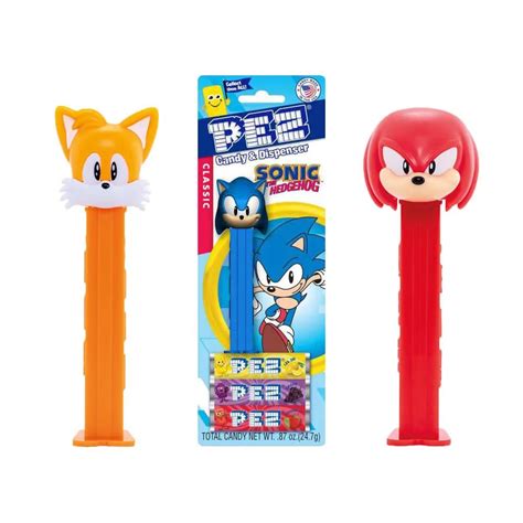 Sonic The Hedgehog Pez Candy Packs 12 Piece Box Candy Warehouse