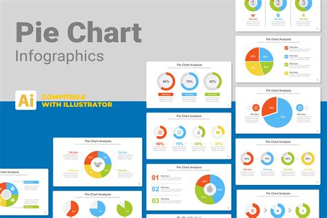 Pie Chart Infographic Templates Eps Creative Market
