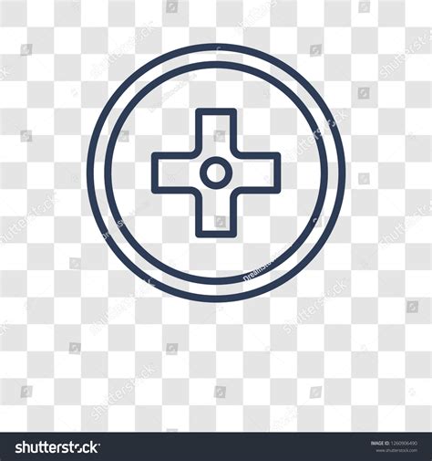 Circular Intersection Sign Icon Trendy Circular Stock Vector Royalty Free 1260906490