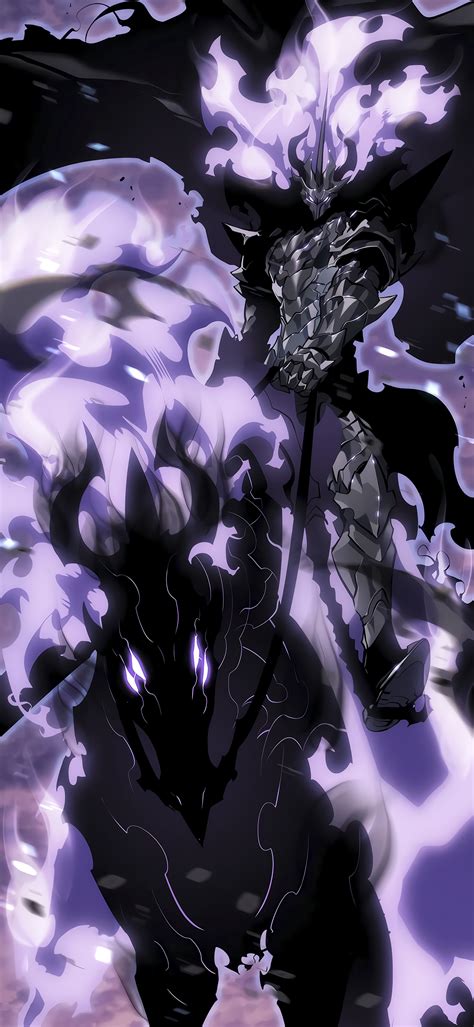 Ashborn Rises — Solo Leveling Anime Phone Wallpaper Mobile Abyss
