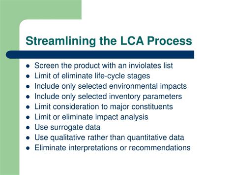 Ppt Lca Examples And Streamlined Lca Powerpoint Presentation Free Download Id5520055