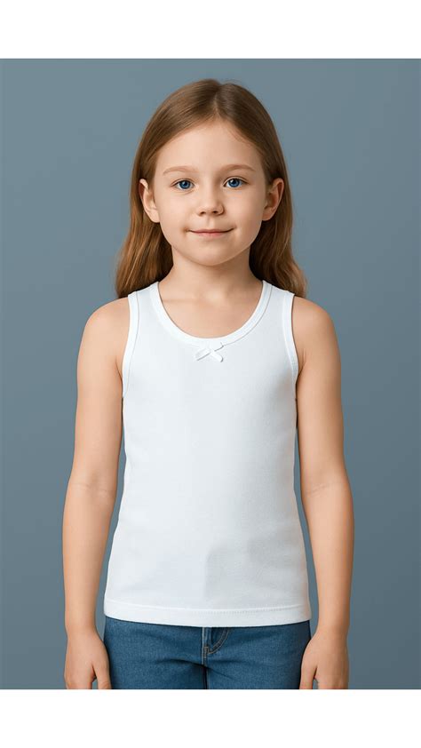 Canotta Bimba Cotone Caldo 3 Pezzi