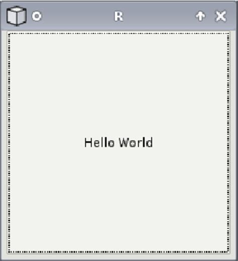 Hello World In Gtk A Window Containing A Single Button Displaying A Download Scientific