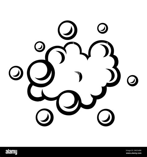 Illustration Of Foam Bubbles Image Of Soft Foaming Soap Stock Vector