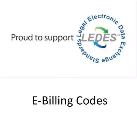 UTBMS LEDES Task Codes Projects List Here There And Everywhere