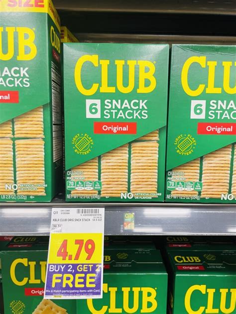 Club Or Townhouse Crackers Are B2g2 Free Kroger Krazy