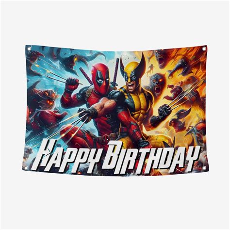 Deadpool And Wolverine Banner Background Backdrop 328492ft100150cm