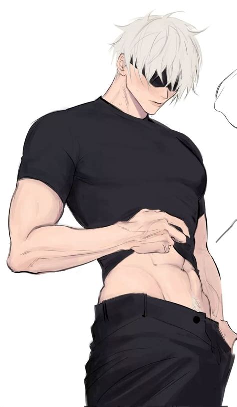 Gojo Satoru Anime Guys Shirtless Cute Anime Guys Anime Guys