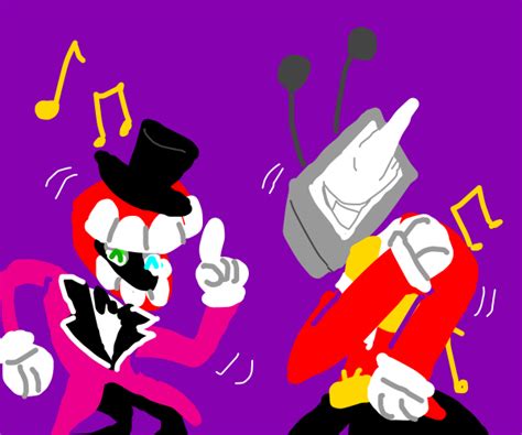 Caine And Tenna Dancing Together Drawception