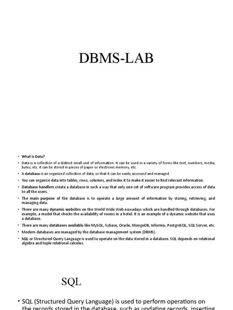 Dbms 1 Pdf Relational Database Databases