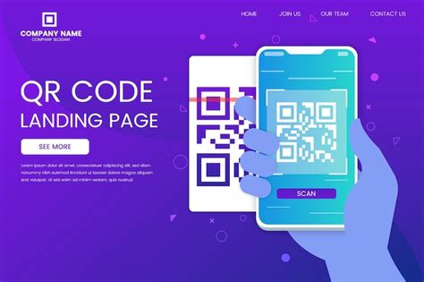Free Vector Qr Verification Code Web Page
