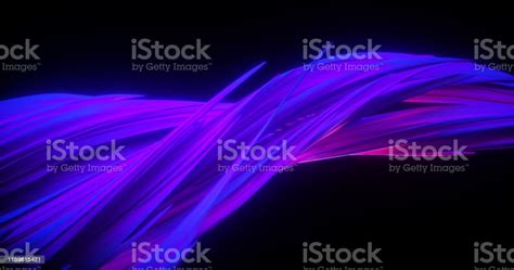 추상 트위스트 라인 어두운 배경에 현대적인 디자인 모양입니다 디지털 기술 개념 액체 색상 브러시 스트로크 3d 렌더링