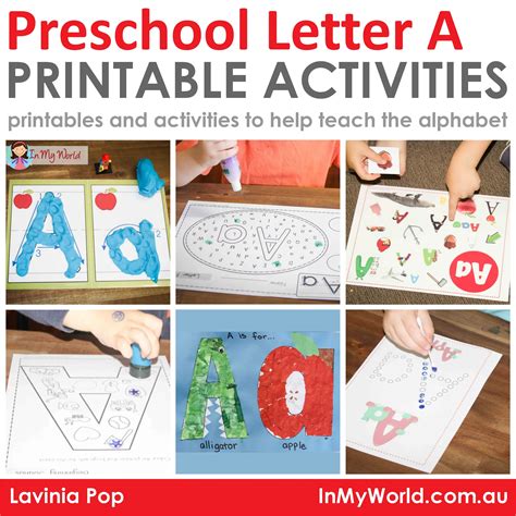 Preschool Letter A In My World