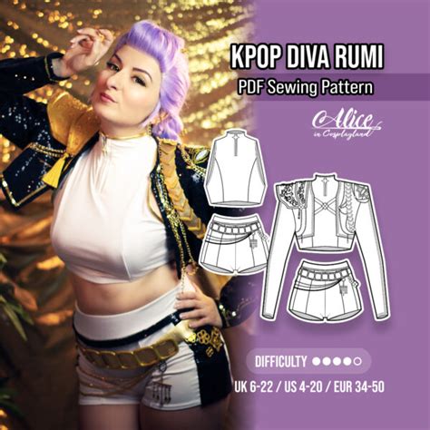 Golden Kpop Diva Rumi Sewing Pattern Alice In Cosplayland