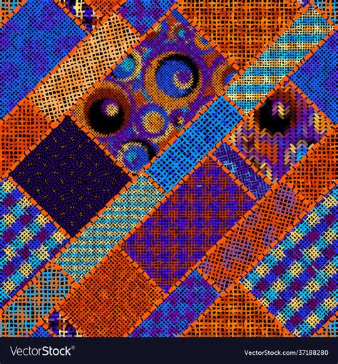 Imitation A Texture Rough Canvas Seamless Vector Image