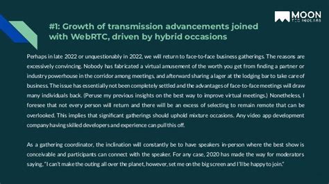 Webrtc Development Trends In 2022 That Will Shape The Market Ppt