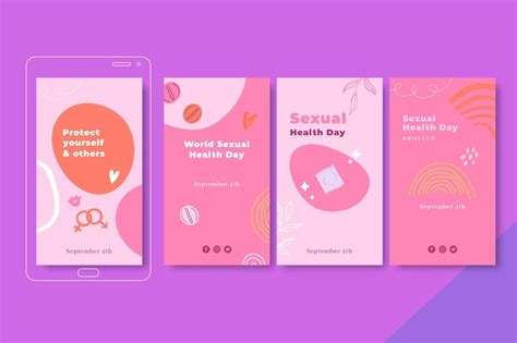 Free Vector Hand Drawn World Sexual Health Day Instagram Stories Collection