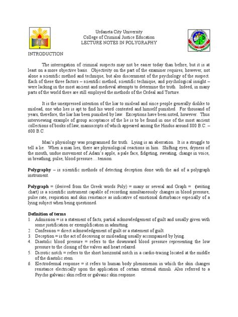 Lie Detection Techniques Prelim Pdf Polygraph Autonomic Nervous