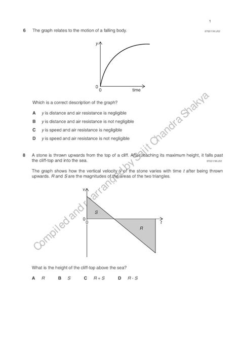 Pdf 9702 P1 Kinematics Graph Only All Completed Dokumen Tips