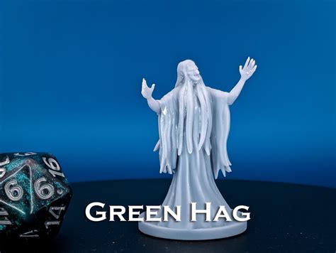 Green Hag Miniature For Dandd Dungeons And Dragons Pathfinder And Other