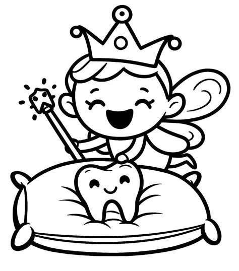 Tooth Fairy Coloring Pages