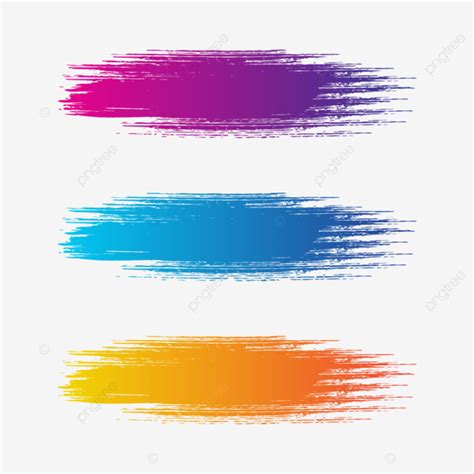벡터 브러쉬 스트로크 템플릿 페인트 배너 일러스트레이터 브러쉬 브러시 배너 Png 일러스트 및 벡터 에 대한 무료 다운로드 Pngtree
