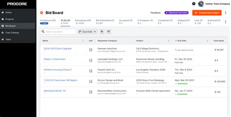 Create Estimates In Your Free Procore Account