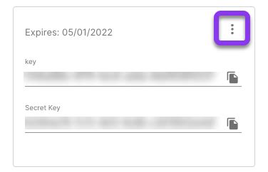 How To Delete Or Rotate An API Key