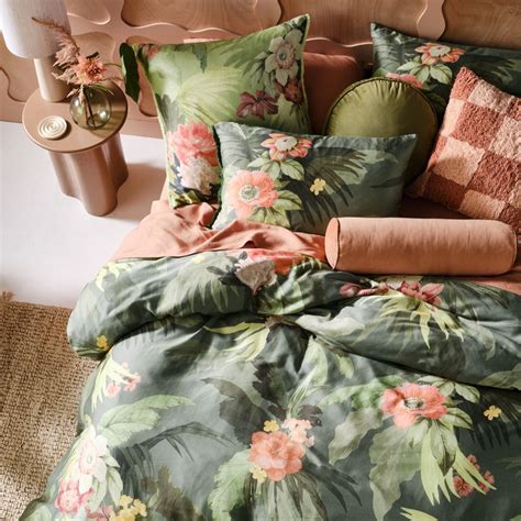 Matira Green Quilt Cover Set By Linen House Quilt Cover World