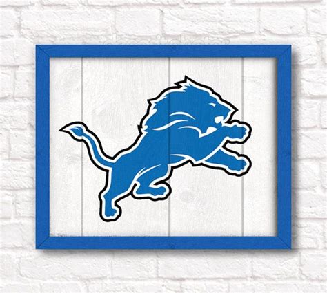 Detroit Lions Home Decor Handmade Sign