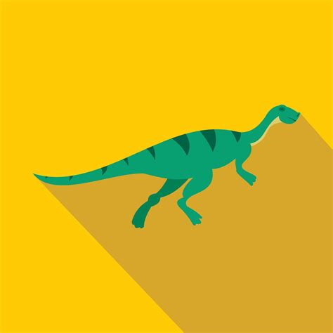 Gallimimus Dinosaur Icon Flat Style 15040991 Vector Art At Vecteezy