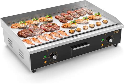 Rovsun 30 Electric Countertop Flat Top Griddle 3000w Electric Griddle