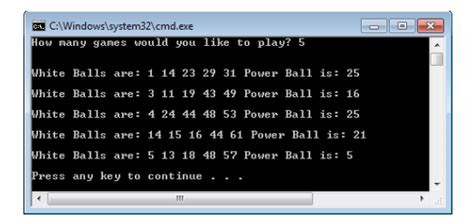 Solved C Powerball Simulation Every Wednesday And