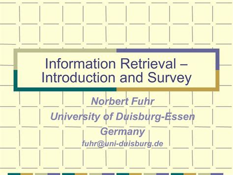 Ppt Information Retrieval Introduction And Survey Powerpoint Presentation Id1393195