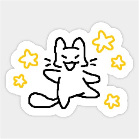 Star Kitty By Kippicat Cool Stickers Sticker Art Cat Stickers