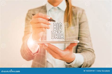Handwriting Text Big Data Concept Meaning Sets That So Complex That
