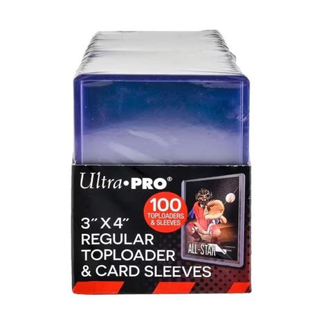 Ultra Pro 3 X 4 Clear Regular Top Loads For Cards With Card Sleeves