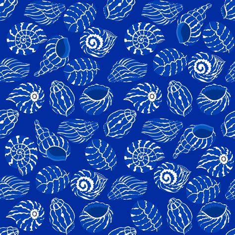 Blue Seashell Wallpaper