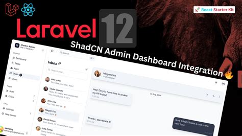 🚀 Integrate Admin Dashboard Template With Laravel 12 Api Shadcn Ui