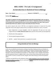 Lab Pre Lab Assignment Docx BIOL U Pre Lab Assignment An Introduction To